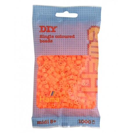 Hama Bügelperlen 1.000 Stk Neon Orange (50) - PAT Spielwaren HandelsgmbH